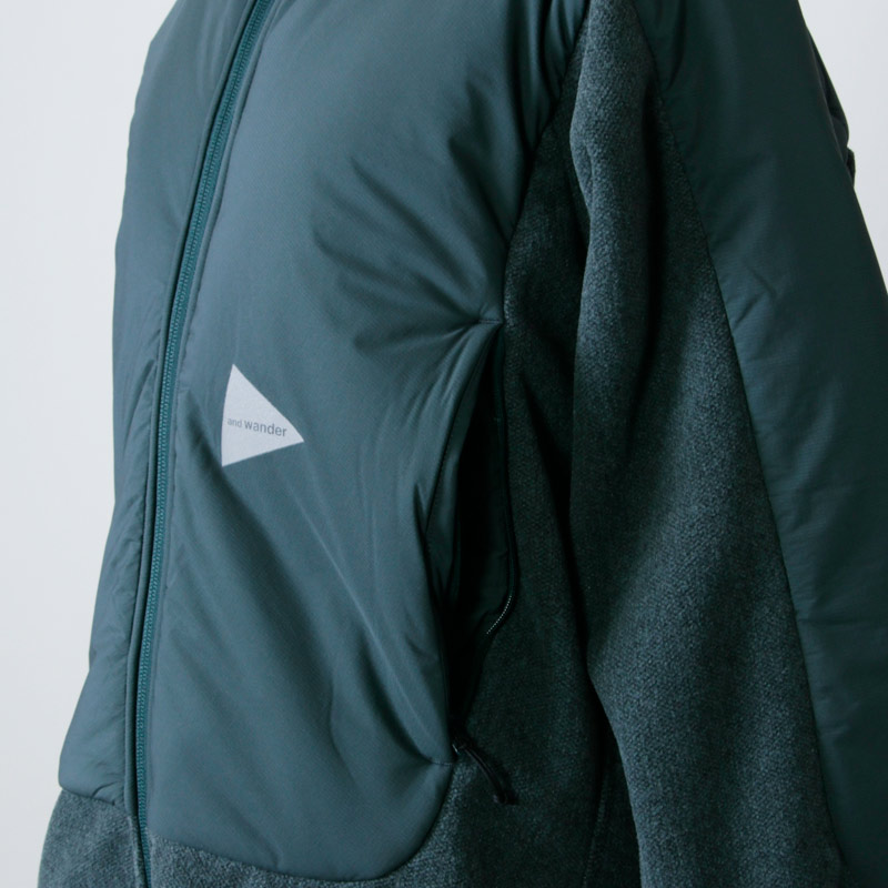 and wander (アンドワンダー) top fleece Jacket / トップフリースジャケット