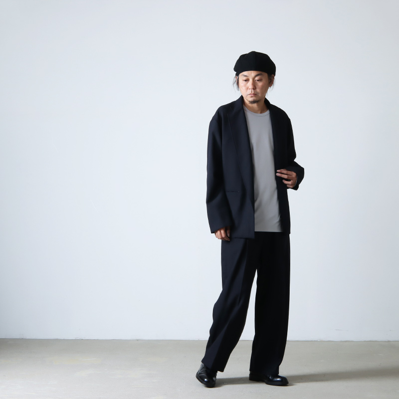 blurhms (ブラームス) Wool Surge Super Wide Slacks / ウールサージ スーパーワイドスラックス
