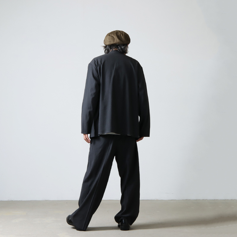 blurhms (ブラームス) Wool Rayon Silk Super Wide Slacks / ウールレーヨンシルクスーパーワイドスラックス