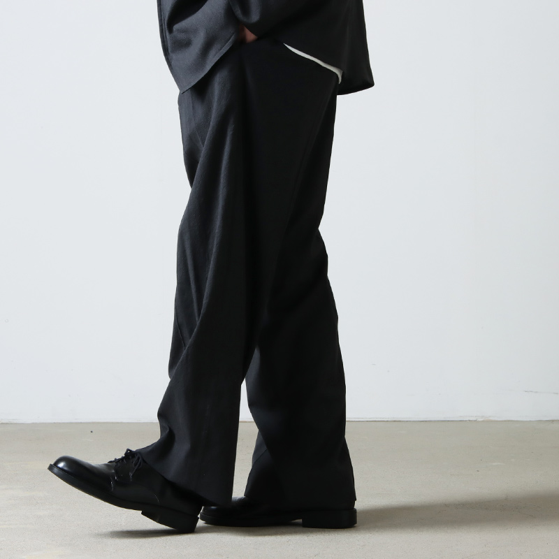 blurhms (ブラームス) Wool Rayon Silk Super Wide Slacks / ウールレーヨンシルクスーパーワイドスラックス