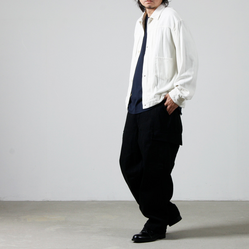 COMOLI (コモリ) ブラックデニム B.D.Uパンツ