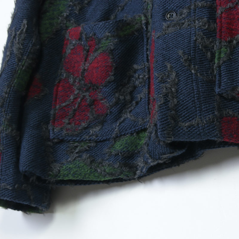 ENGINEERED GARMENTS (エンジニアードガーメンツ) Knit Long Cardigan - Floral Knit ...