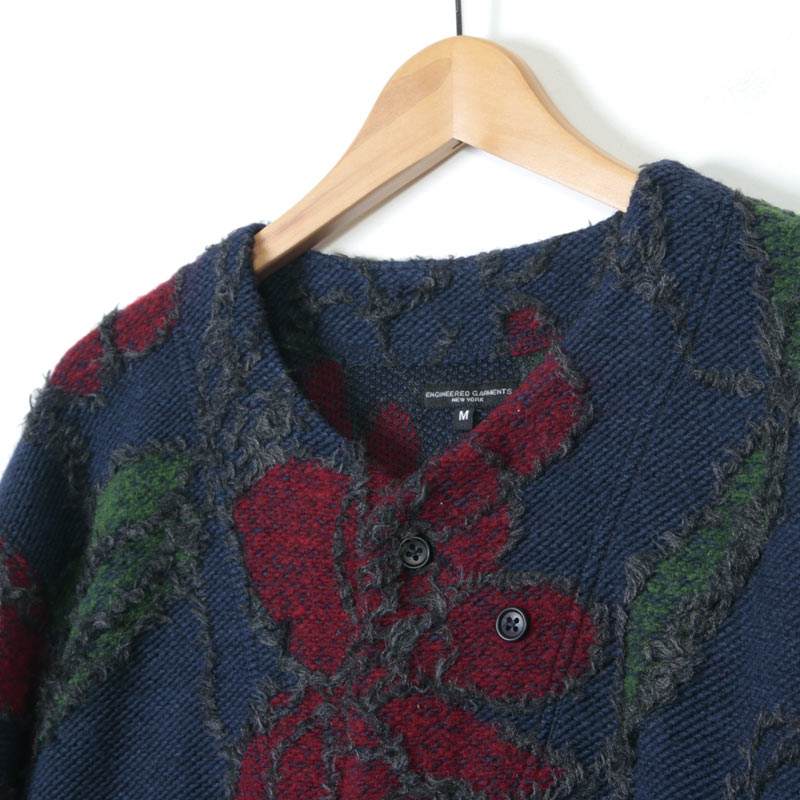 ENGINEERED GARMENTS (エンジニアードガーメンツ) Knit Long Cardigan - Floral Knit ...