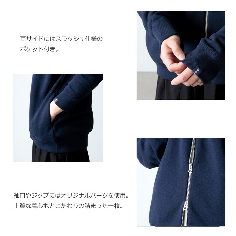 Graphpaper (グラフペーパー) LOOPWHEELER for Graphpaper Full-Zip Parka size0 ...