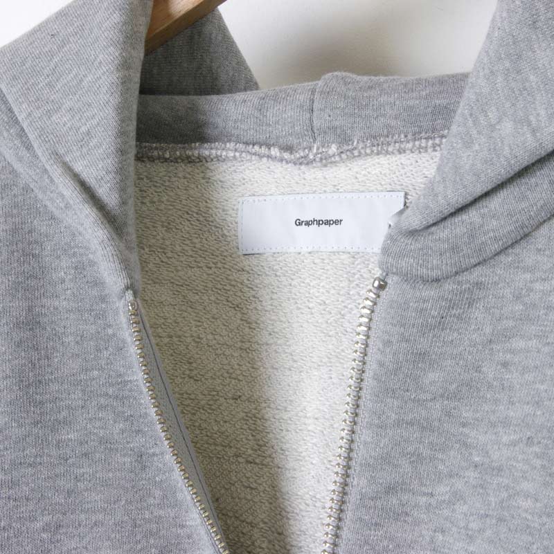 Graphpaper (グラフペーパー) LOOPWHEELER for Graphpaper Zip Parka / ループウィラー グラフペーパー ジップパーカー