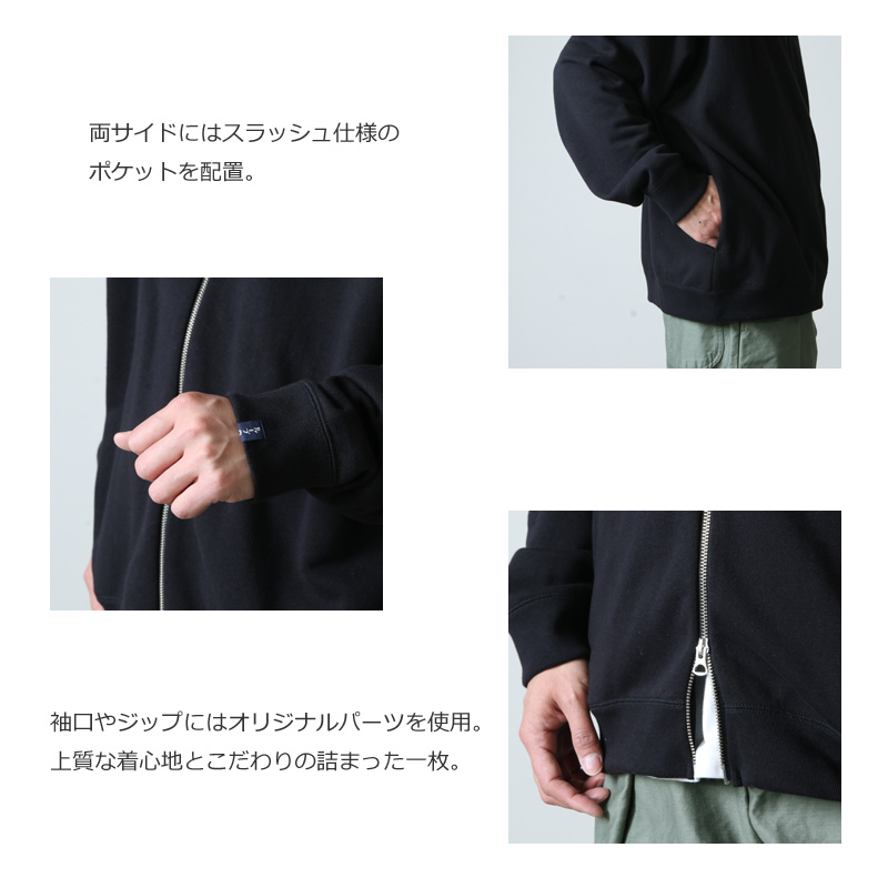 Graphpaper (グラフペーパー) LOOPWHEELER for GP Full-Zip Parka / ループウィラー グラフ ...