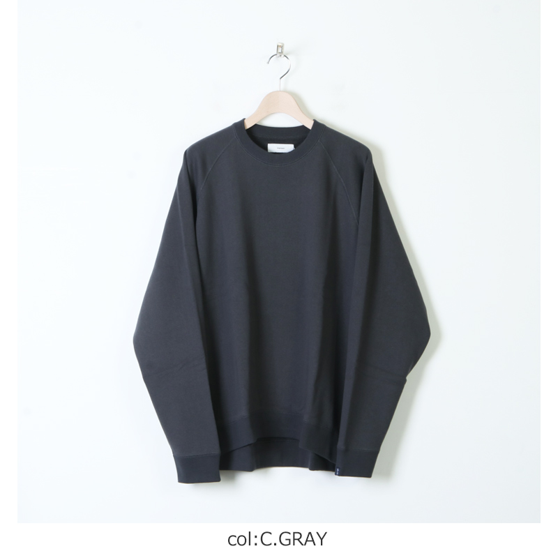 Graphpaper (グラフペーパー) LOOPWHEELER for GP Raglan Sweat / ループウィラー ラグランスウェット