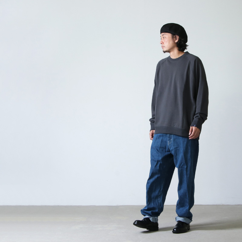 Graphpaper (グラフペーパー) LOOPWHEELER for GP Raglan Sweat / ループウィラー ラグランスウェット