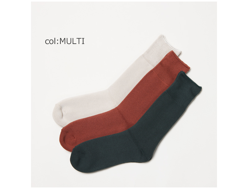 Graphpaper (グラフペーパー) Graphpaper 3-Pack Socks MULTI / 3パックソックス マルチ