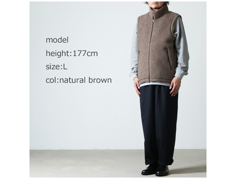 YAECA (ヤエカ) WOOL VEST / ウールベスト
