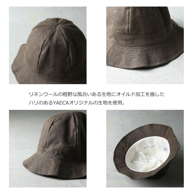 YAECA (ヤエカ) WRITE HAT HIGH OILED / ライトハットハイオイルド