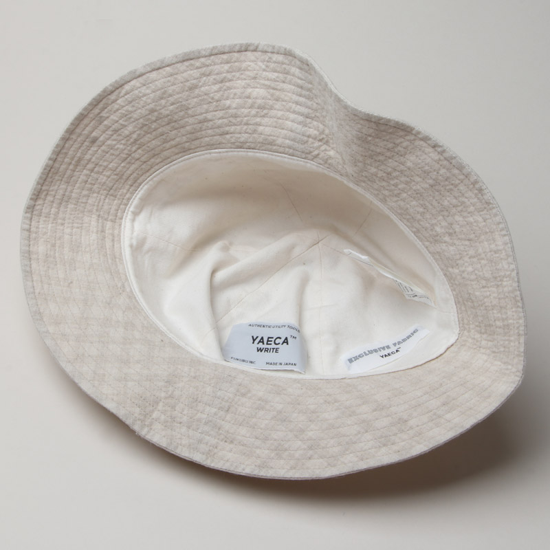 YAECA (ヤエカ) WRITE HAT LOW linen cotton / ライトハットローリネンコットン