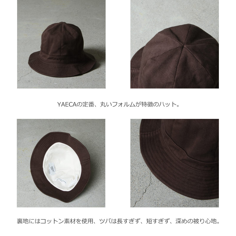 YAECA (ヤエカ) WRITE HAT HIGH COTTON / ライトハットハイコットン